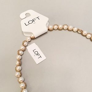 LOFT | Jewelry | New Loft Womens Gold Chain And Pearls Long Length One ...
